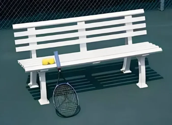 4' Courtsider Tennis Bench | Compact Portable Court Seating